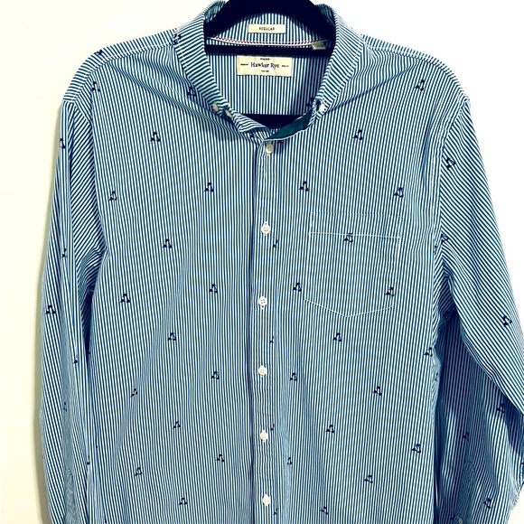 Hawker Rye | Shirts | Mens Seersucker Vacation Print Button Down Shirt ...